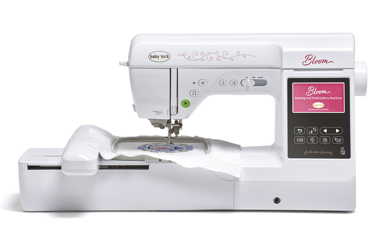 Baby Lock Bloom Embroidery & Sewing Machine – 342 Designs, 251 Stitches ...